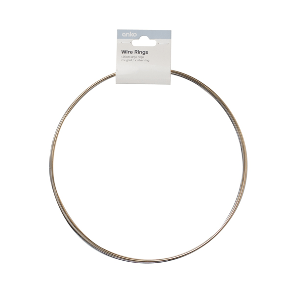 2 Piece Wire Rings Silver Look and Gold Look - Anko | Target Australia
