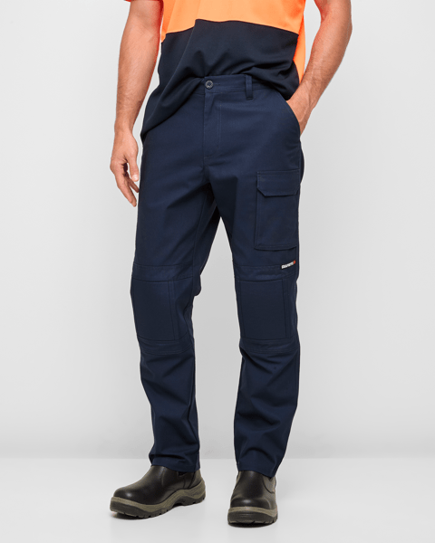 Australian Cotton Kneepad Work Performance Pants - Graphite - Navy Blue ...