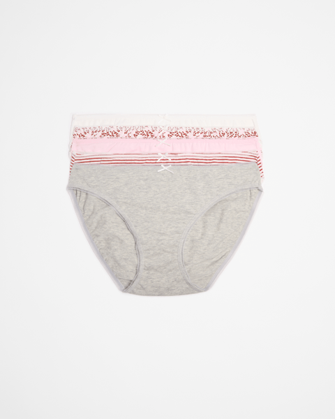 5 Pack Cotton/Elastane Bikini Briefs | Target Australia