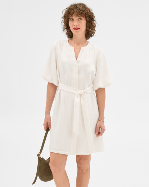 Puff Sleeve Mini Shirt Dress - Preview | Target Australia