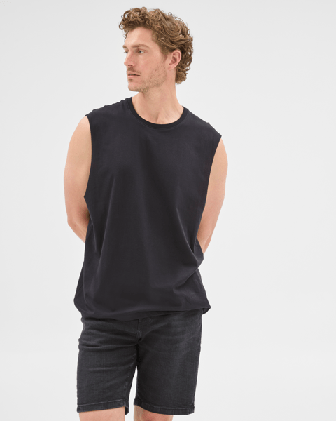Australian Cotton Plain Tank Top - Black | Target Australia