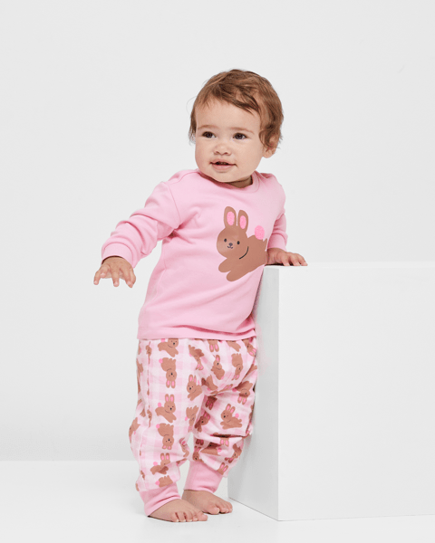 Baby Bunny Cotton Pyjama Set | Target Australia
