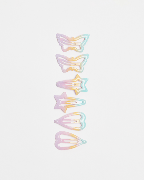 Kids 6 Pack Snap Clips | Target Australia