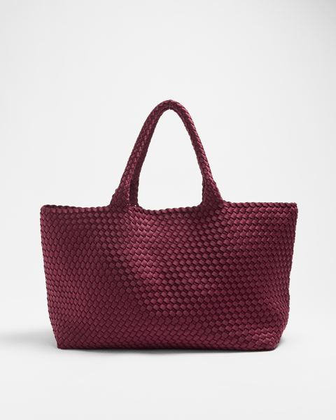 Weave Detail Tote Bag - Winetasting | Target Australia