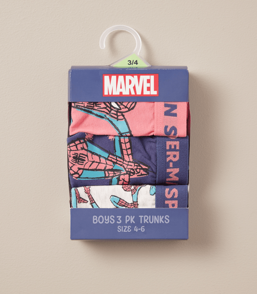 3 Pack Gift Box Marvel Spider-Man Trunks | Target Australia
