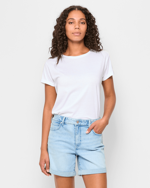 Classic Roll Cuff Denim Shorts | Target Australia
