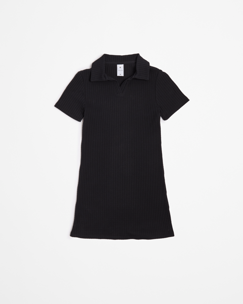 Australian Cotton Blend Polo Neck Rib Knit Dress | Target Australia