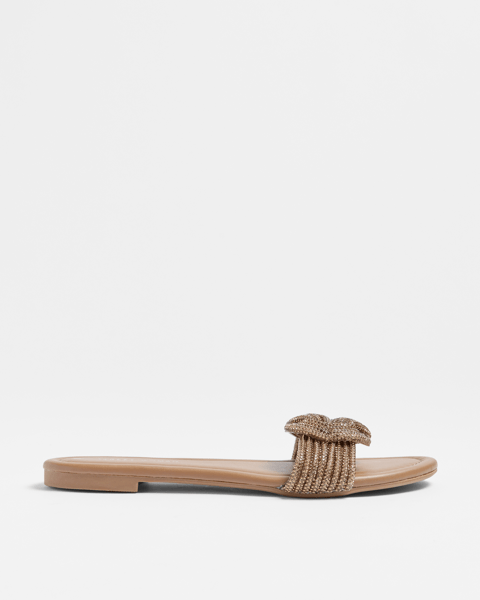 Womens Twist Bling Flat Sandal | Target Australia