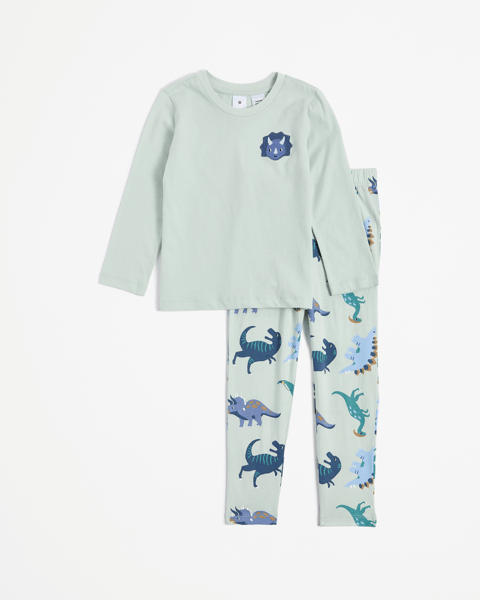 Australian Cotton Print Younger Kids Pyjama Set - Dino | Target Australia