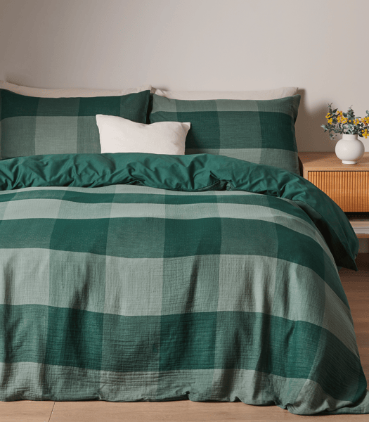 Aven Check Quilt Cover Set | Target Australia