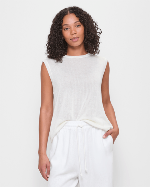 Sleeveless Knit Tank Top | Target Australia
