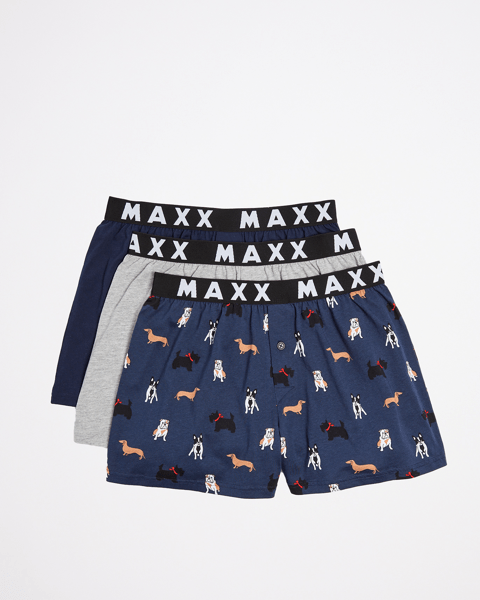 Maxx 3 Pack Knit Boxers - Dogs | Target Australia