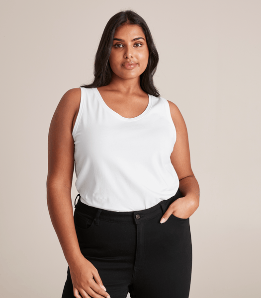 Curve Organic Cotton Tank Top | Target Australia