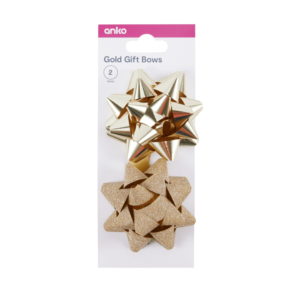 2 Piece Gift Bows, Gold Look - Anko | Target Australia