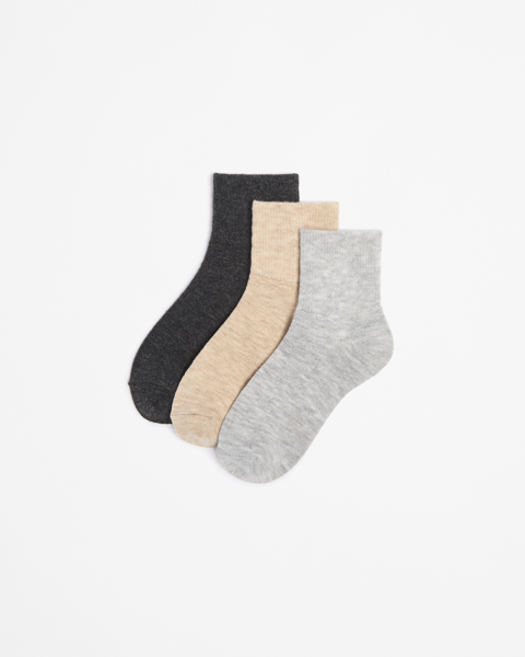 3 Pack Quarter Crew Soft Touch Home Socks | Target Australia