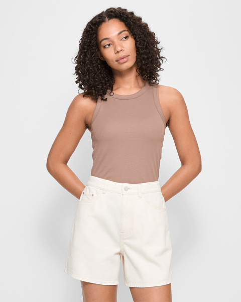 High Rise A-Line Denim Shorts | Target Australia