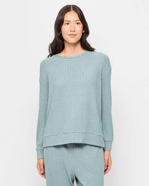 Cosy Rib Pyjama Sleep Top | Target Australia