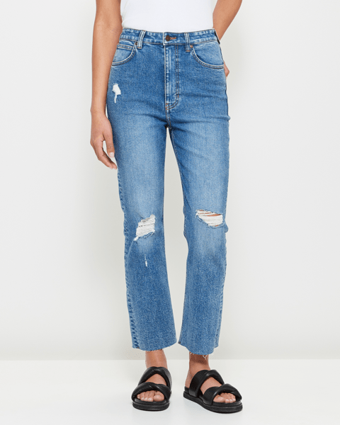 Alexa Straight High Rise Cropped Length Jeans | Target Australia