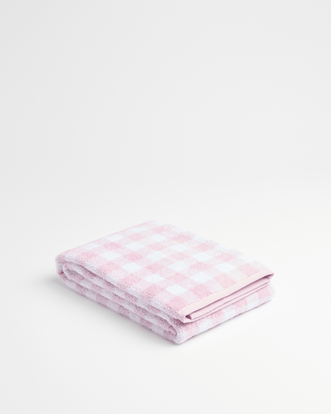 Georgie Aus Cotton Gingham Bath Towel - Orchid | Target Australia