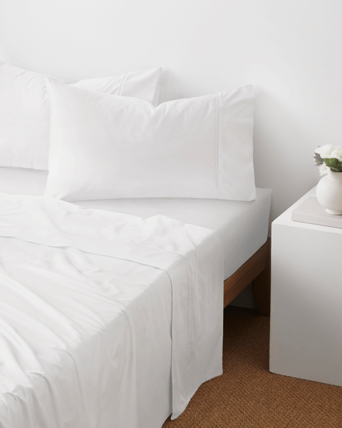 Egyptian Cotton 600 Thread Count Deep Fitted Sheet - White | Target ...