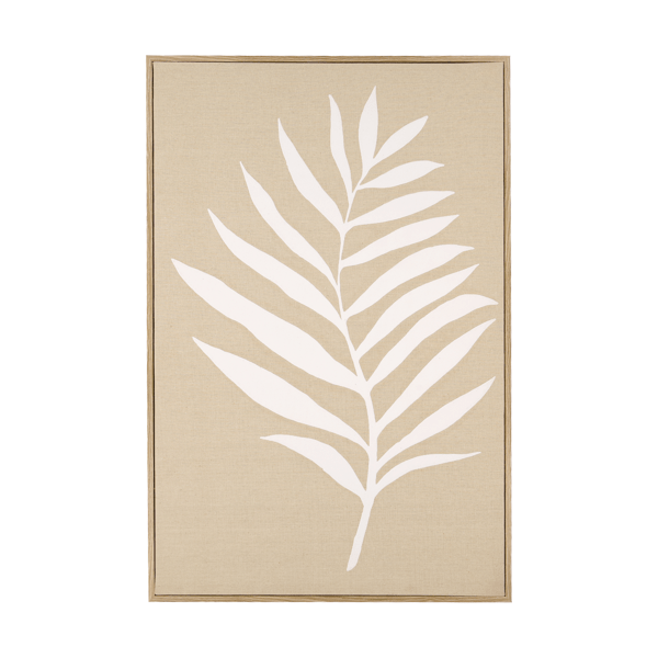 Texture Palm Linen Framed Canvas - Anko | Target Australia