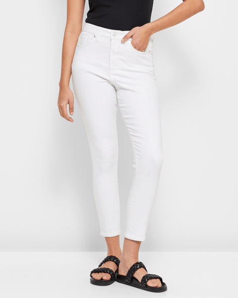 Sophie Skinny High Rise Crop Length Denim Jeans | Target Australia