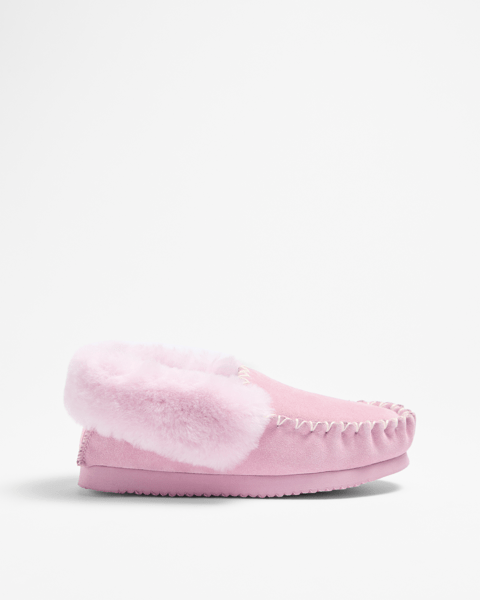 Womens Sheepskin and Leather Moccasin Slipper | Target Australia