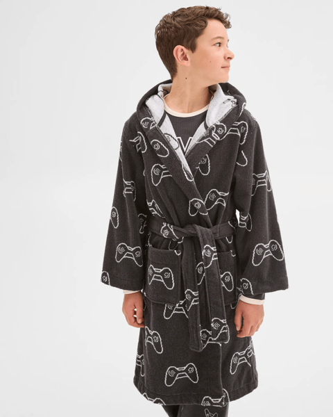 Older Boys Australian Cotton Towelling Dressing Gown | Target Australia
