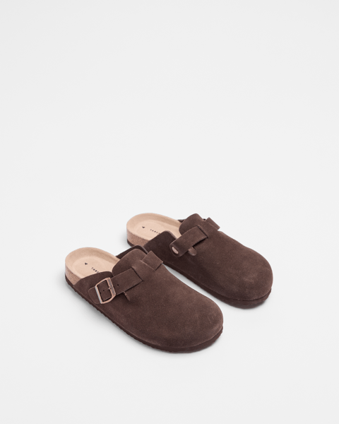 Boys Youth Leather Moulded Cork Clog | Target Australia