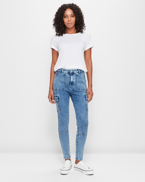 Slim Cargo Denim Jeans | Target Australia