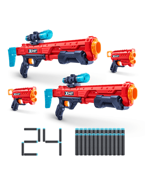 XSHOT Excel Double Hawk Eye Blaster Double Micro Blaster Combo Pack (24 ...