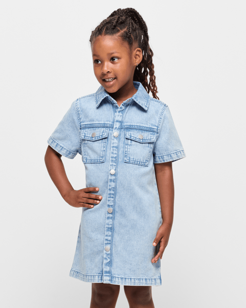 Denim Button Through Dress | Target Australia