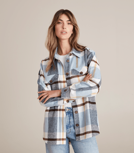 Brushed Shacket | Target Australia