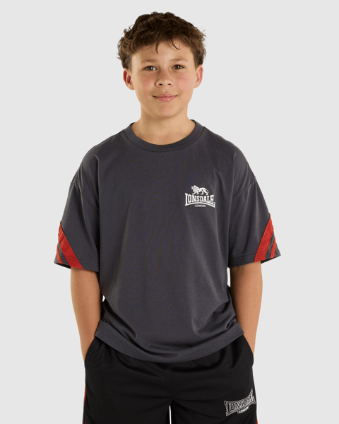 Keyline Short Sleeve T-Shirt Bind - Lonsdale London - Gunmetal | Target ...