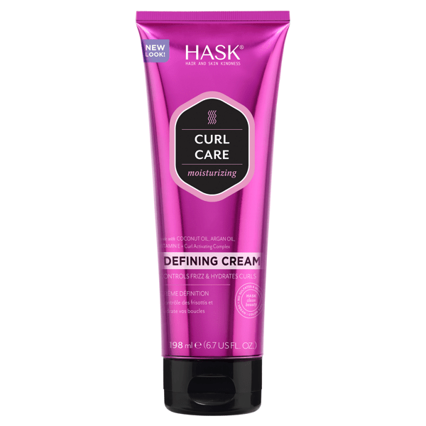 HASK Curl Care Curl Defining Cream, Coconut Oil Argan Oil & Vitamin E ...