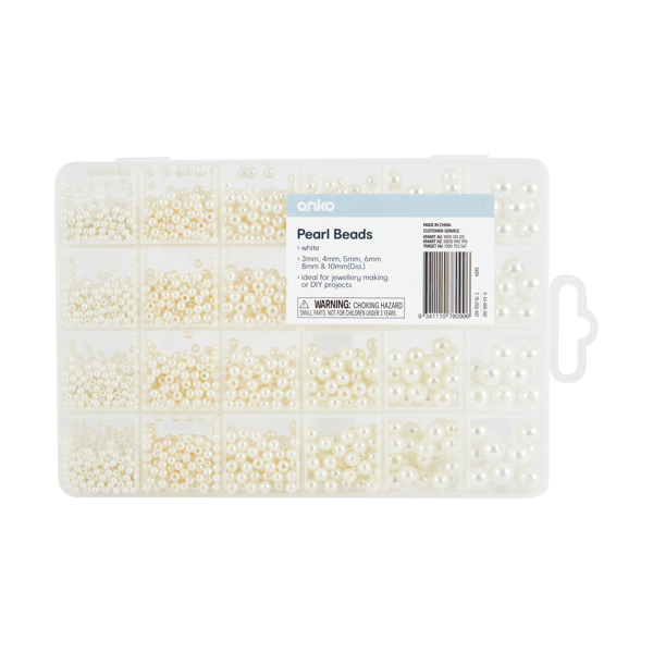 Faux Pearl Beads, White - Anko | Target Australia