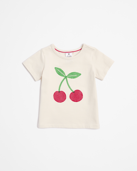 Baby Organic Cotton Placement Print T-shirt - Cherry | Target Australia