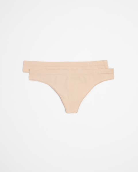 Bonds 2 Pack Seamless G-String Briefs - Nude | Target Australia