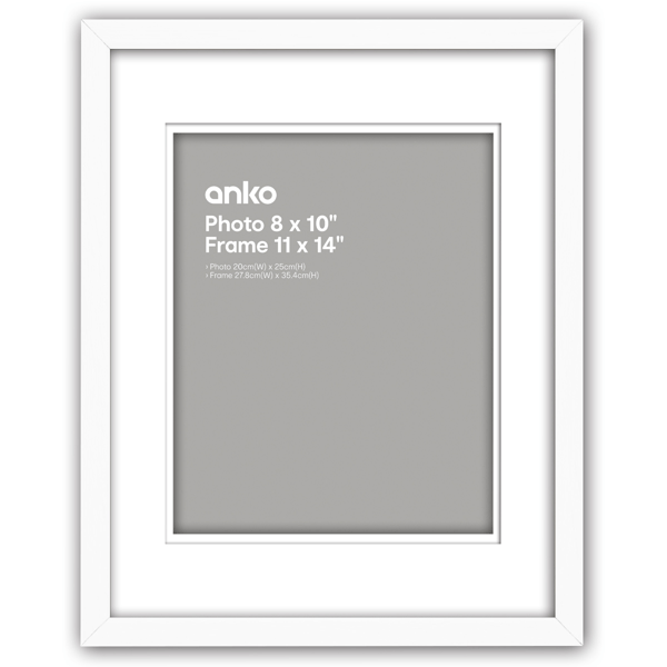 Photo Frame 8" x 10", White - Anko | Target Australia