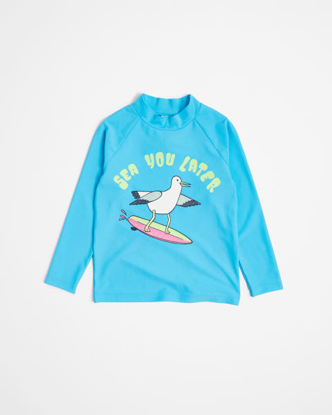 Surfing Seagull Swim Rashie | Target Australia