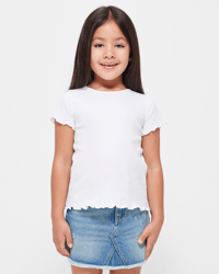 Australian Cotton Girls Rib T-shirt - White | Target Australia