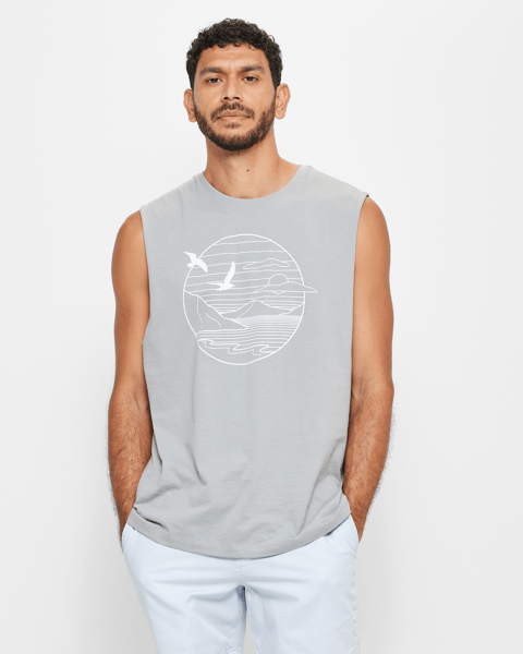 Printed Muscle Tank Top | Target Australia