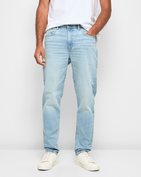 Tapered Denim Jeans - Light Indigo | Target Australia