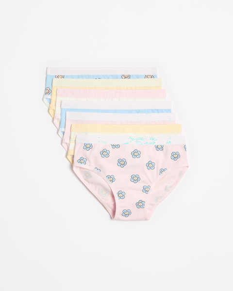 Australian Cotton Younger Girls Underwear Briefs 7 Pack - Maxx - Daisy ...