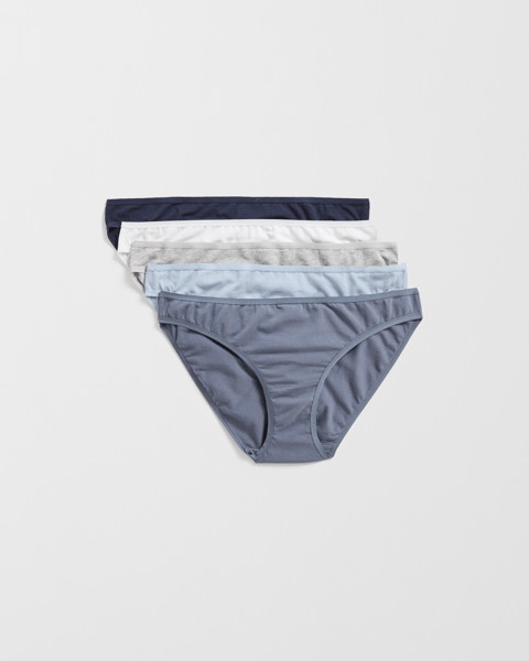 Womens Australian Cotton Blend Bikini Briefs 5 Pack - Blues | Target ...