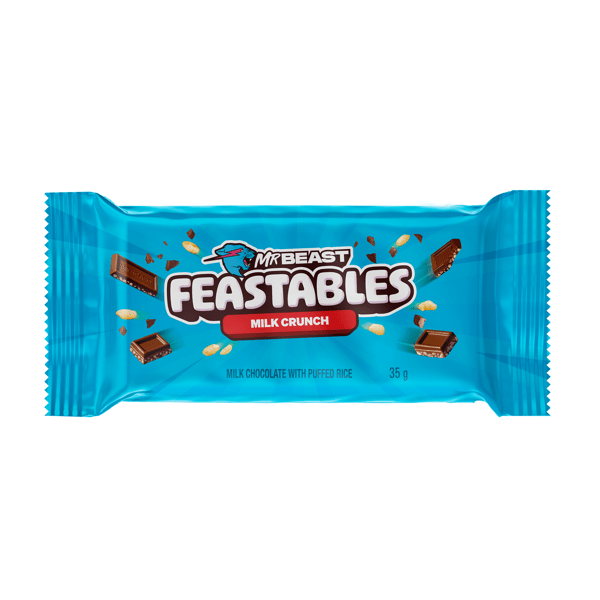MrBeast Feastables Milk Crunch Milk Chocolate Bar 35g | Target Australia