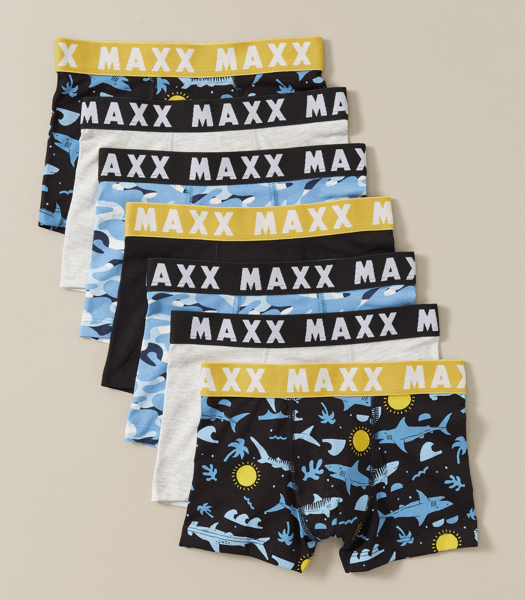 7 Pack Maxx Shark Trunks | Target Australia