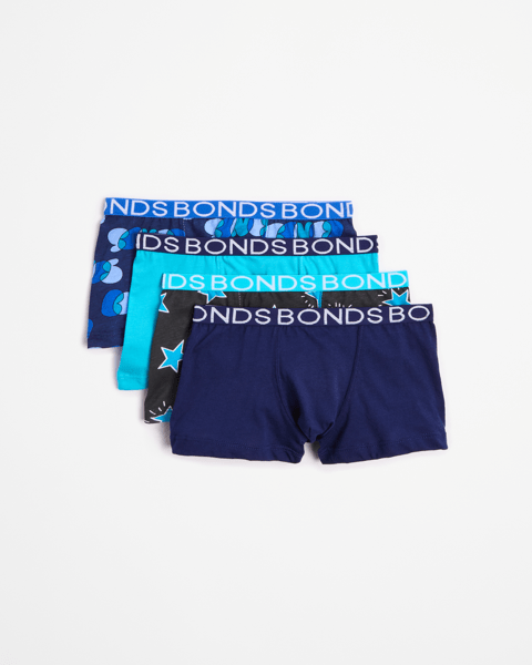 Bonds Boys Trunks - 4 Pack - Bubbles | Target Australia