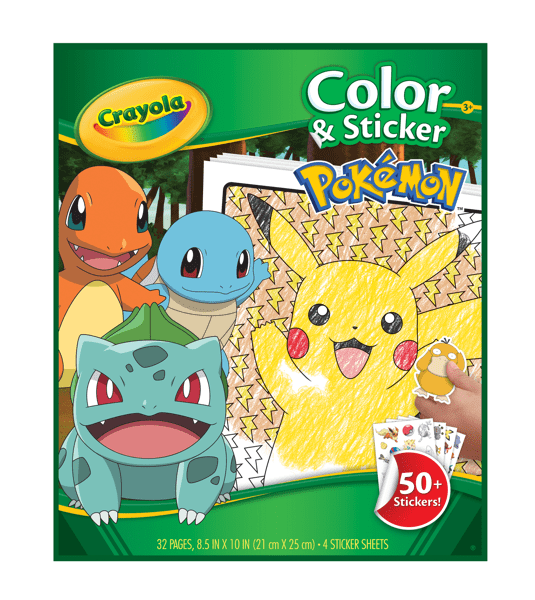Crayola Colour & Sticker Pages Pokemon | Target Australia