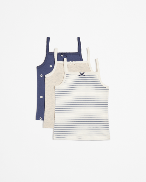 Girls Singlet 3 Pack - Maxx - Stripe/Ditsy Floral | Target Australia